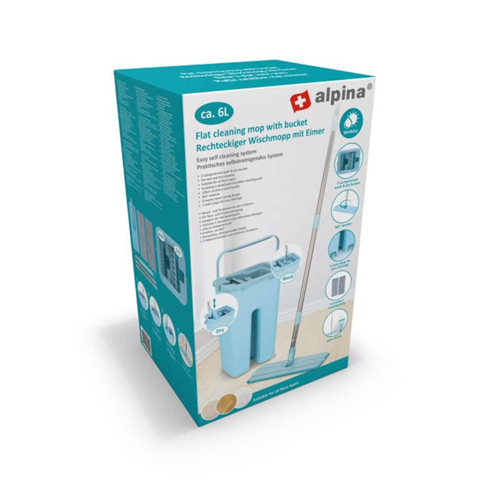 Mop med spand - 24hshop.dk